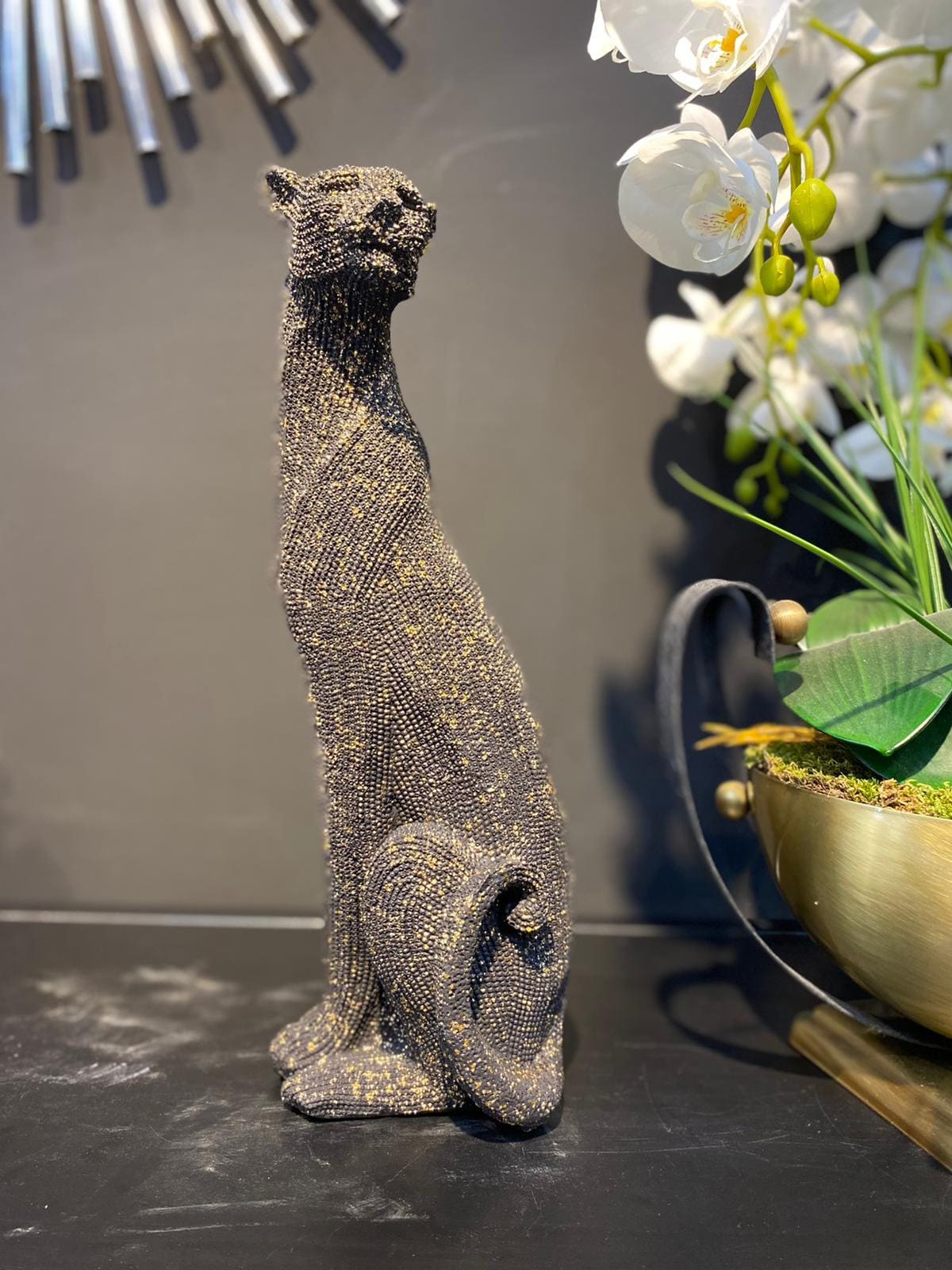 Cheetah Statue, Unique Cheetah Sculpture, Animal Statue, Leopard ...