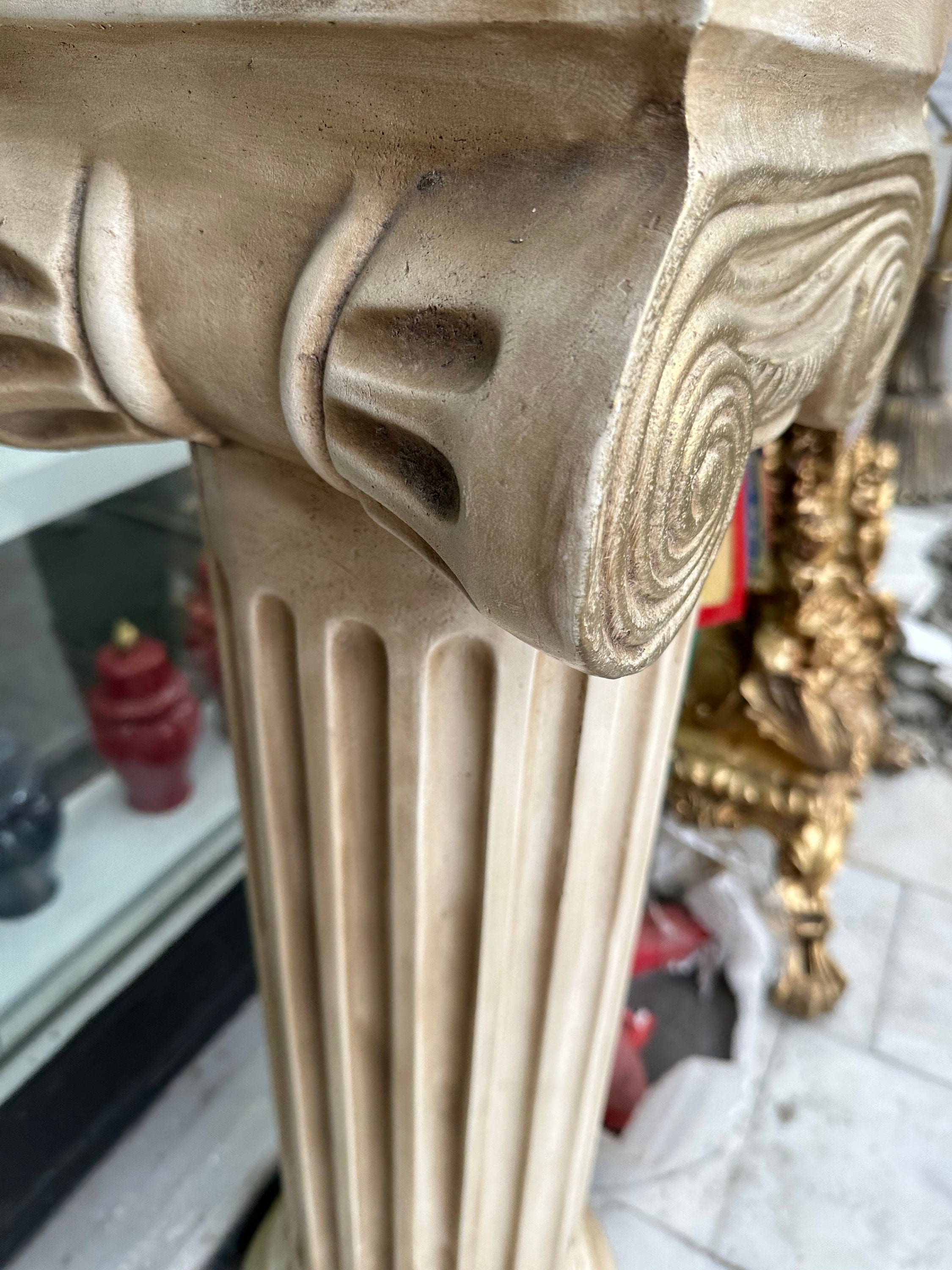 Large Size Ancient Greek Column Sculpture Statue, Ionic Greek Column ...