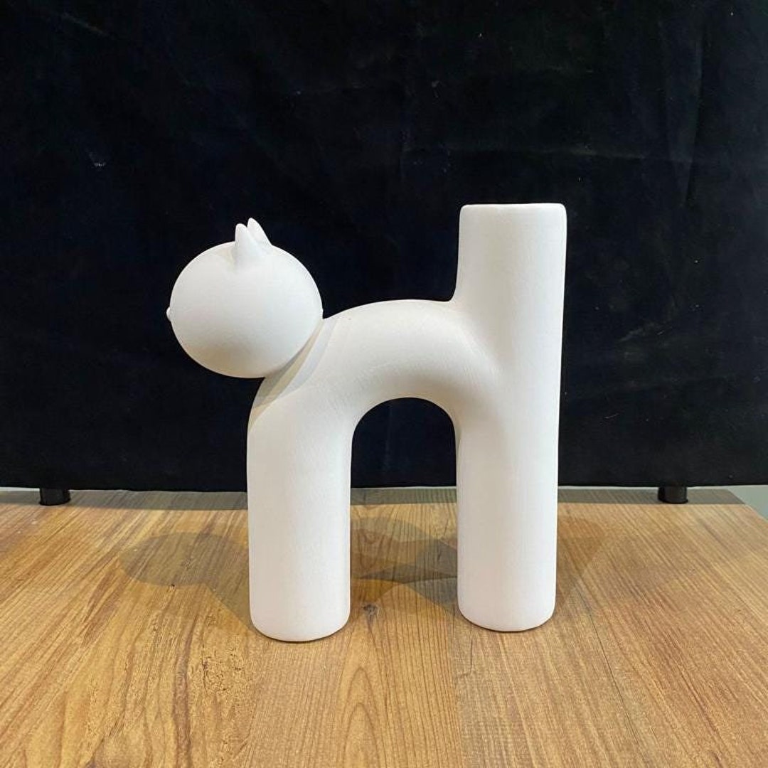 Cat Vases for Flowers, Cute Cat Pots, Cat Floral Arrangements, Indoor ...