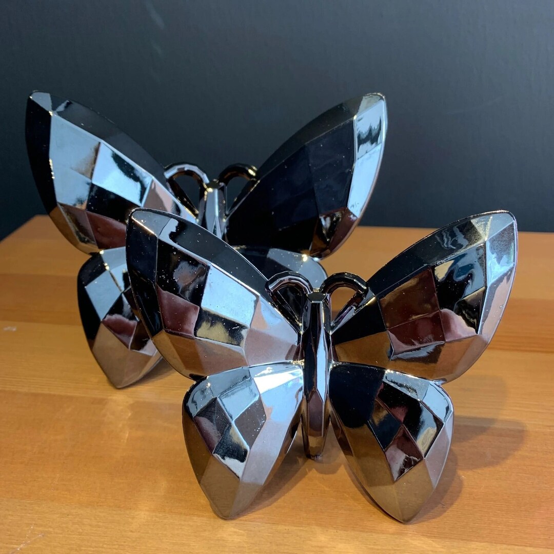 Anthracite Grey Butterfly Set, Butterfly Objects, Table Top Decor, Gift ...