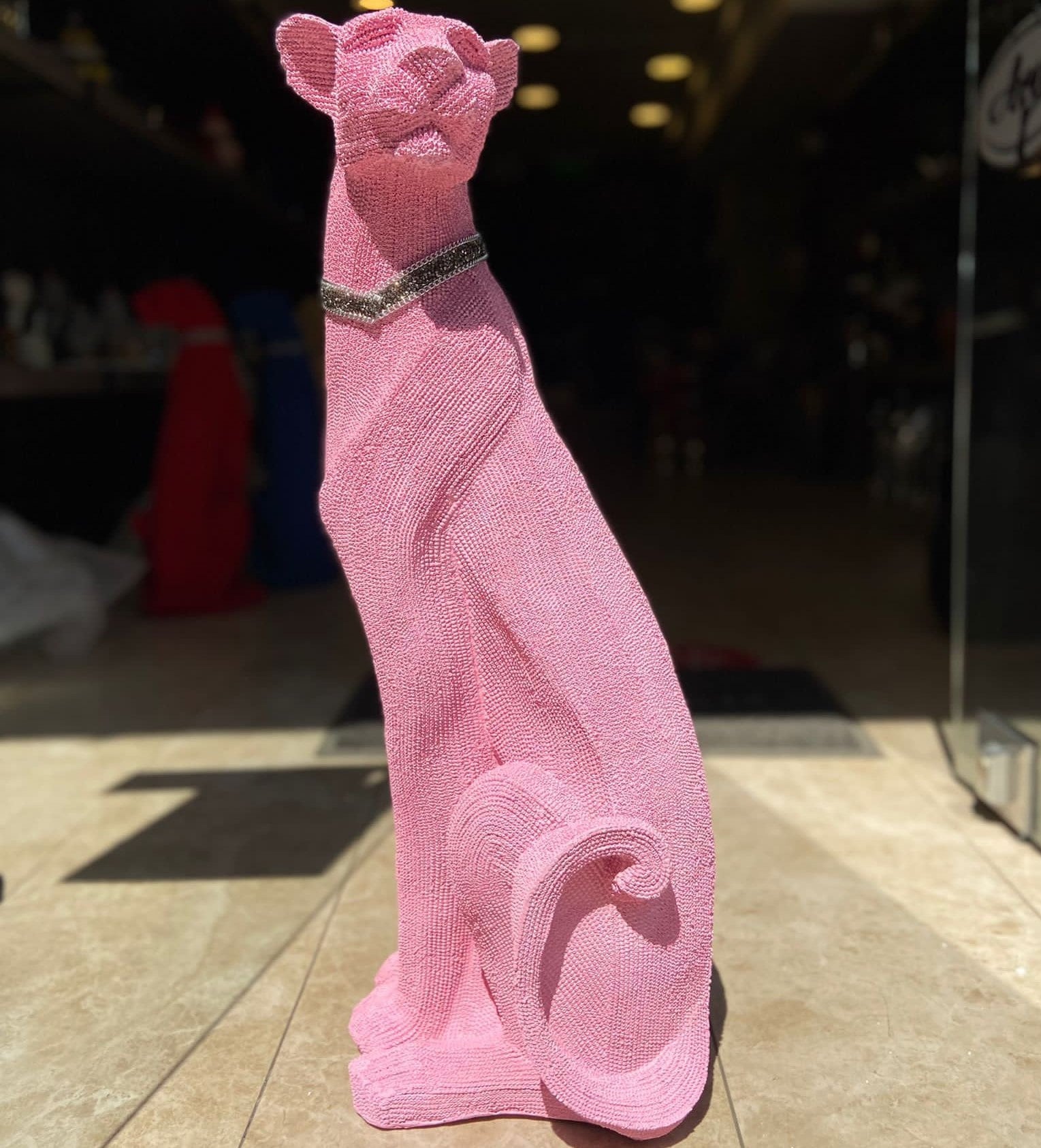 Cheetah Sculpture, Unique Cheetah Sculpture, Modern Animal Statue, Puma ...