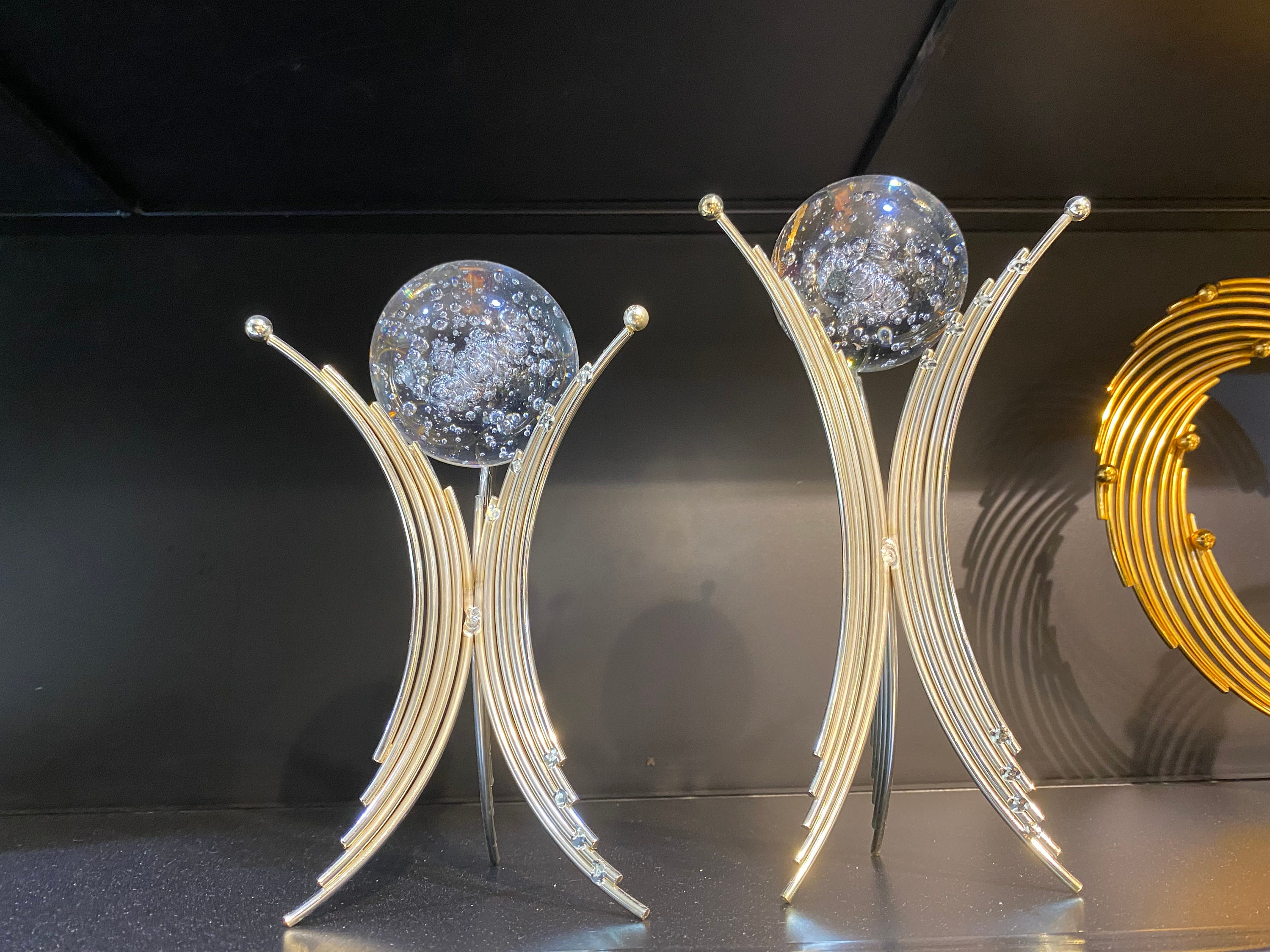 Decorative Crystal Ball Stand, Home Gift Trinket, Modern Luxury Decor ...