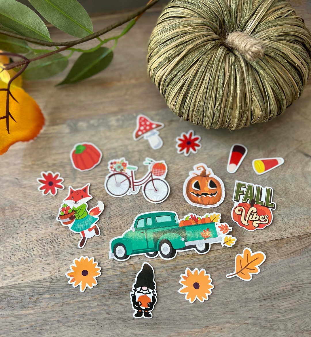 Fall Sticker Pack- Waterproof and Fade Resistant Stickers 14 Pack - Etsy