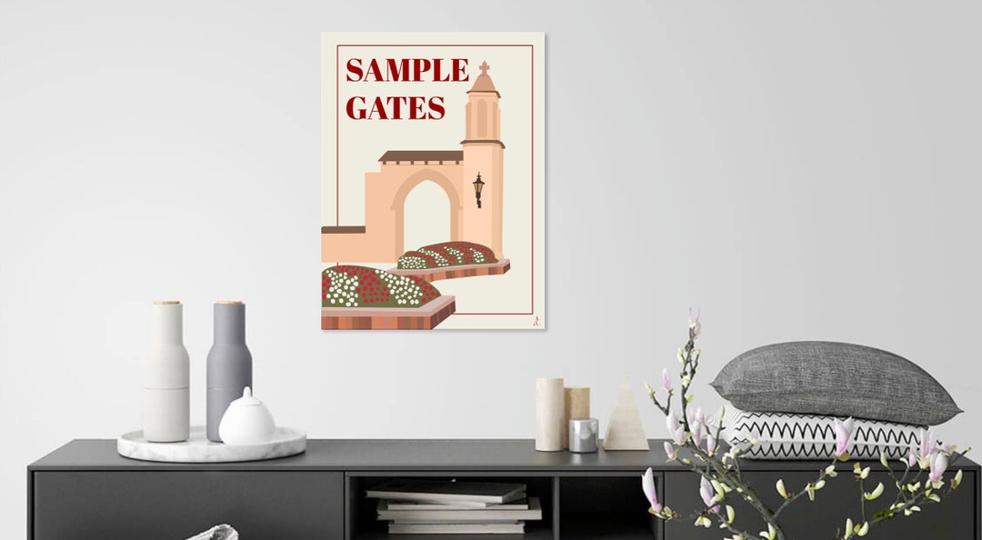 Indiana Sample Gates Poster - Etsy
