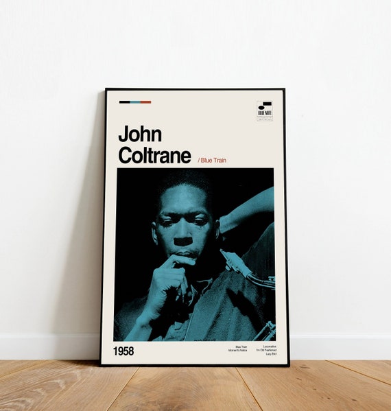 John Coltrane Blue Train Poster