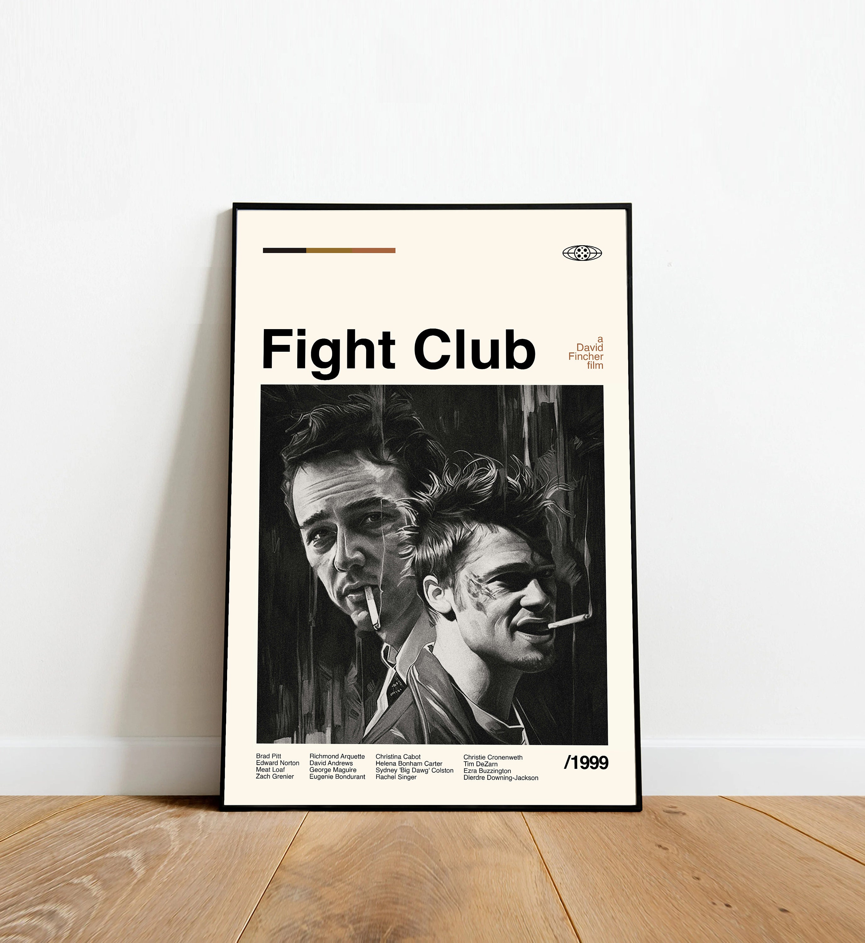 FIGHT CLUB Poster - Retro Movie Poster - Minimalist Art - Retro Modern ...