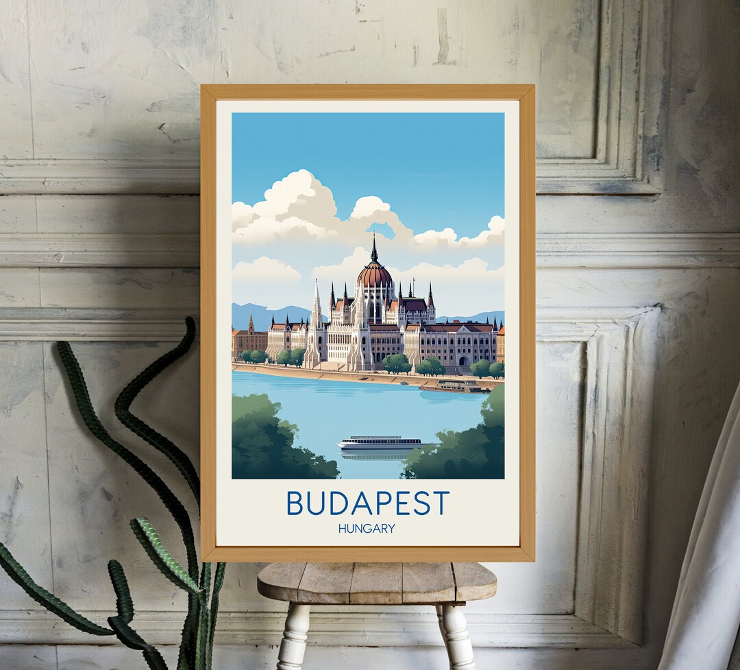 Budapest Travel Poster Hungary Poster Budapest Poster - Etsy