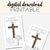 Pocket Cross Card Template With Inspirational Poems Christian ...