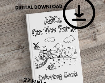 Alphabet Colouring - Etsy