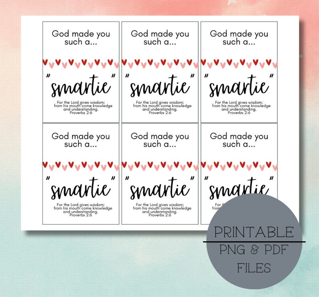 Christian Valentine's Day Card, Scripture Valentine, Kids Valentine ...