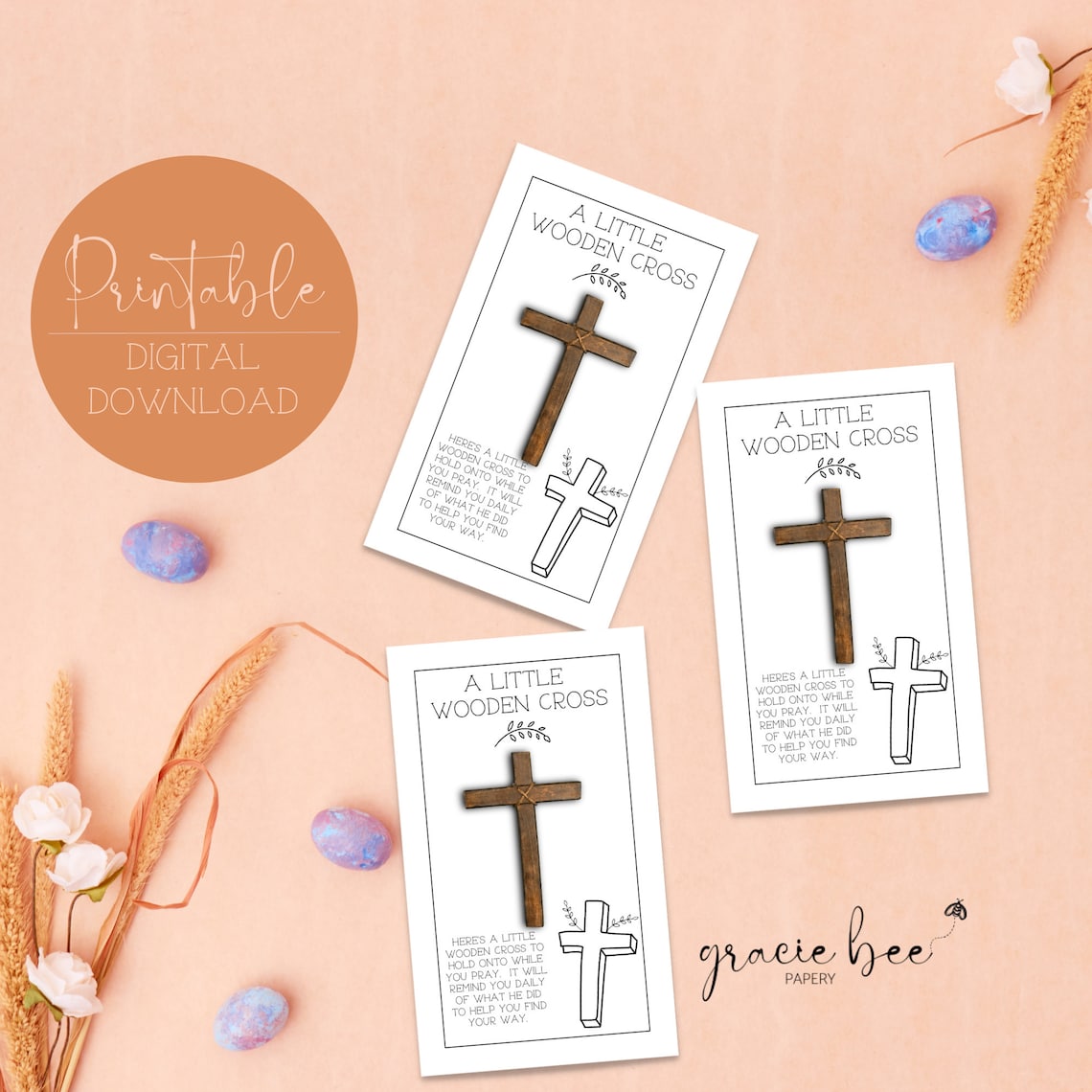 Pocket Cross Card Digital Download | Printable | - Etsy