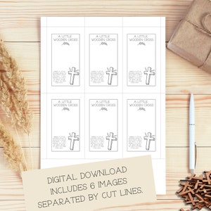 Pocket Cross Card Digital Download | Printable | - Etsy