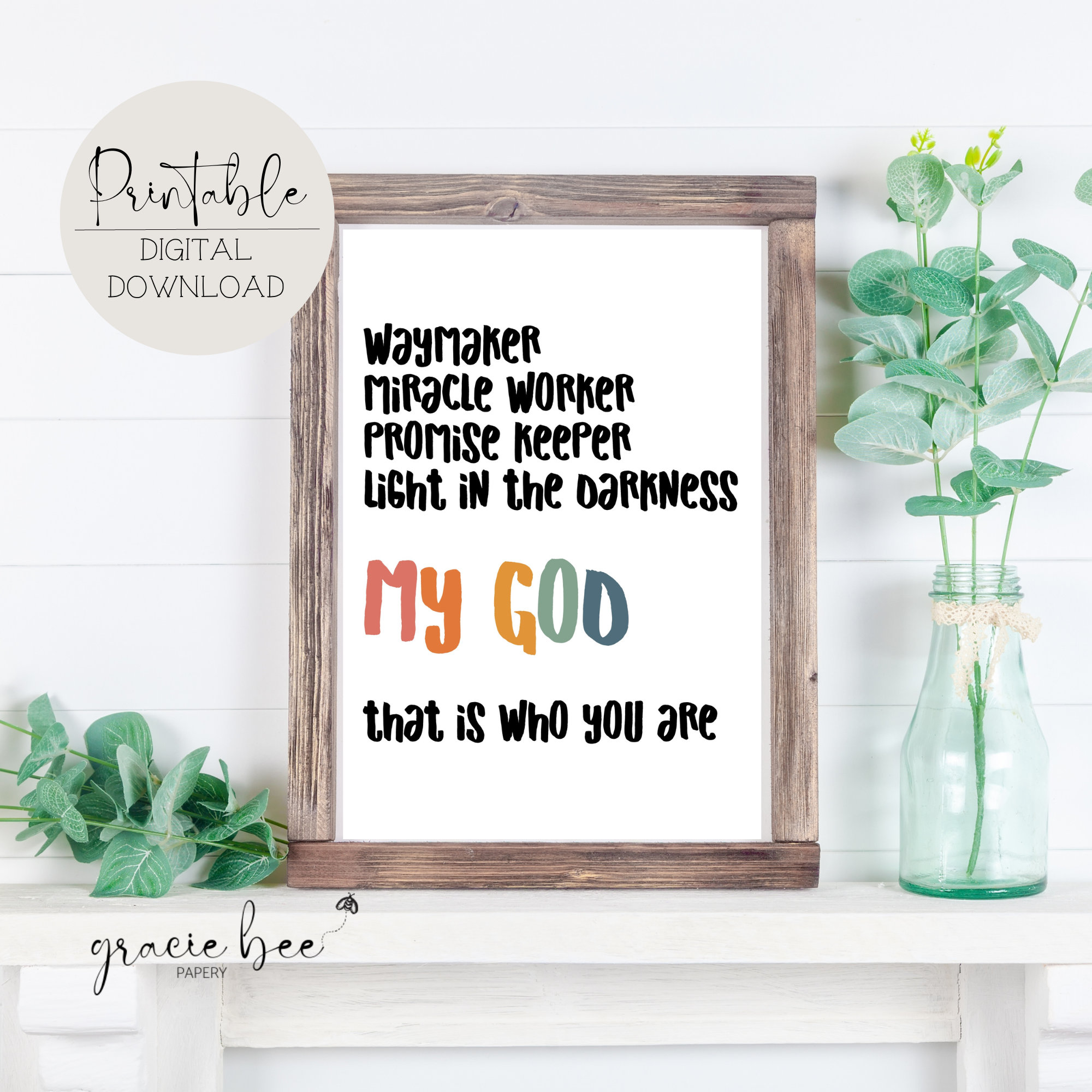 Waymaker Nursery Sunday School Bible Verse, Kid's Bible Verses Kid Min ...