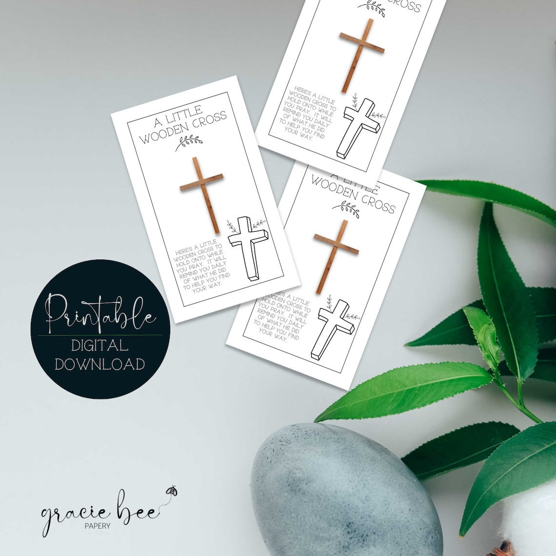 Pocket Cross Card Digital Download | Printable | - Etsy