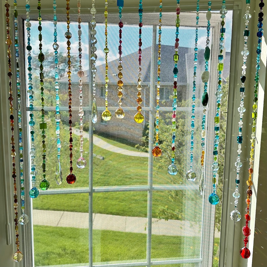 Crystal Beaded Suncatcher: Handmade Window Decor - See Shop for More ...