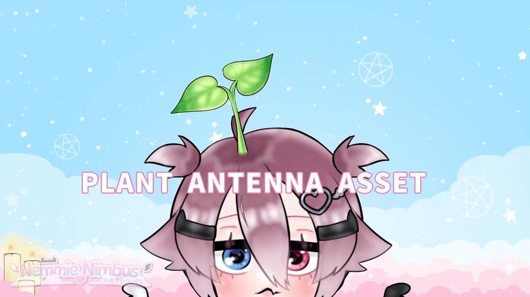 Vtuber Asset Live2d Rigged Plant Antenna Sprout for Head - Etsy