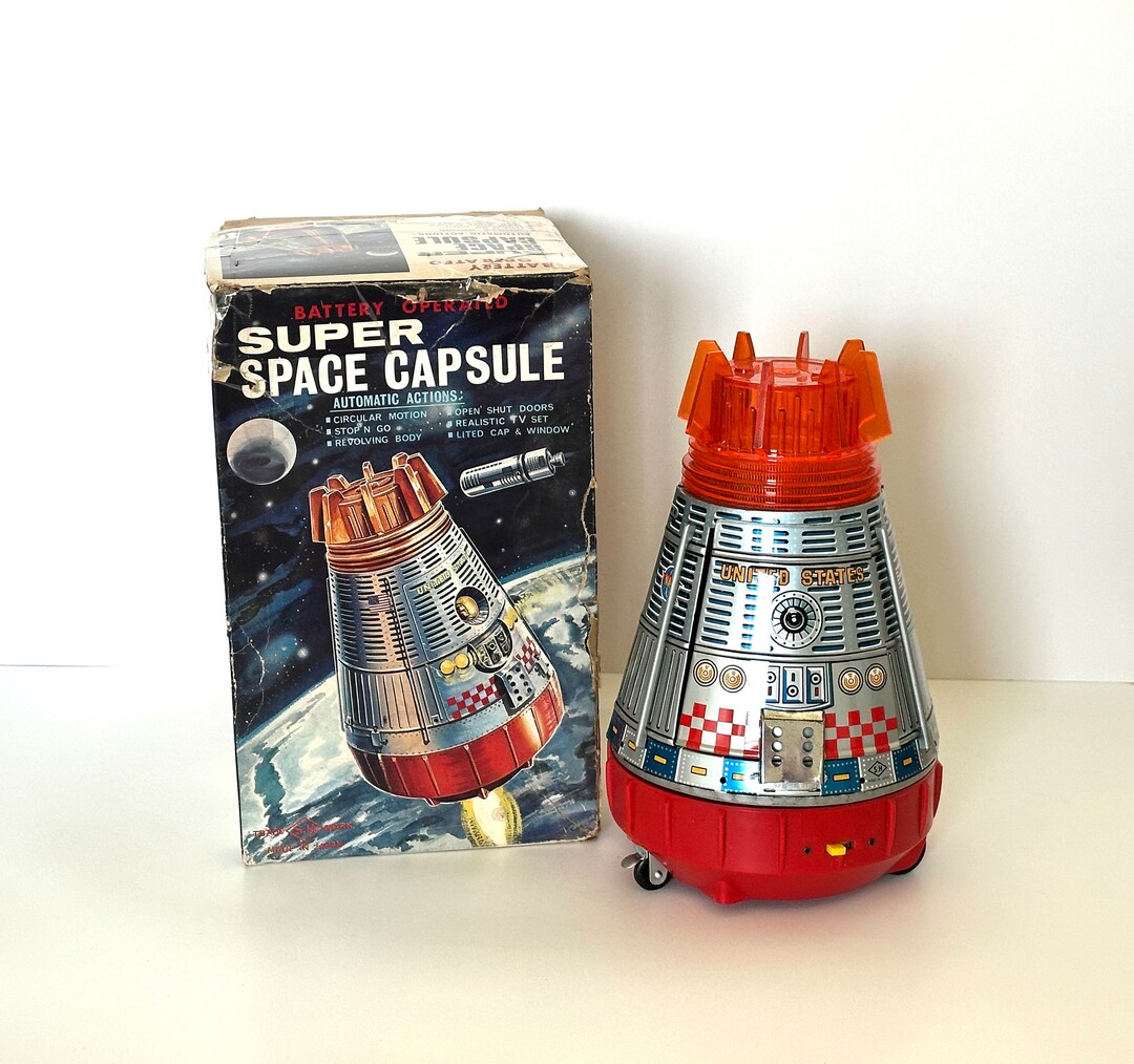 Battery Operated Super Space Capsule With Original Box Horikawa Toy ...