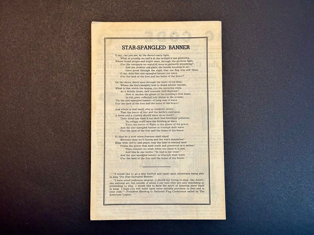 Vintage 1954 United States Flag Code American Legion - Etsy