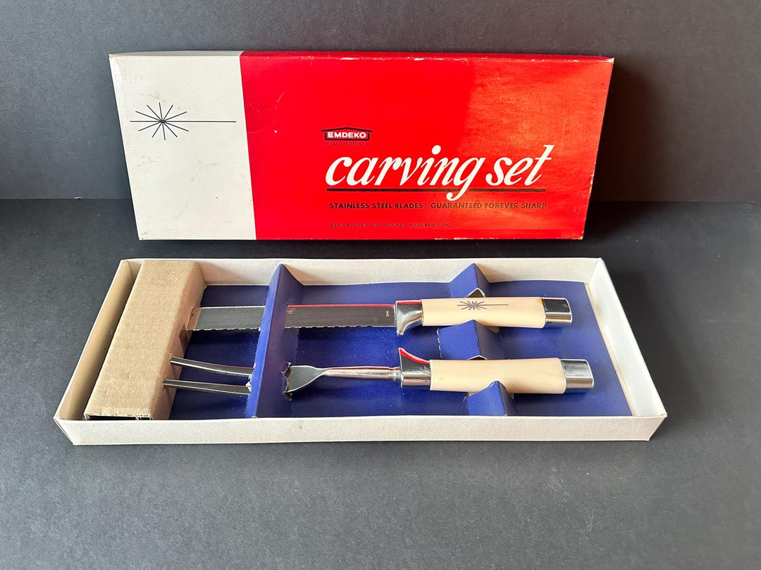 Emdeko Carving Set With Bakelite Handles and Stainless Steel Blade in ...
