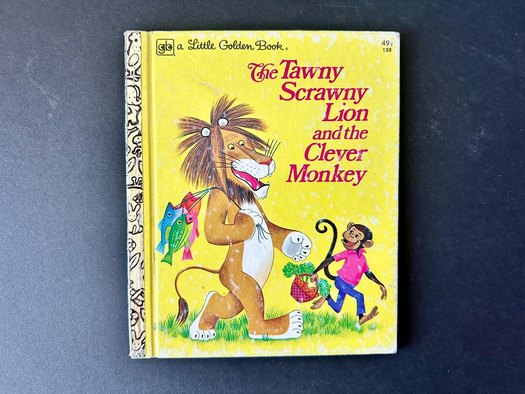 The Tawny Scrawny Lion and the Clever Monkey - a Little Golden Book ...