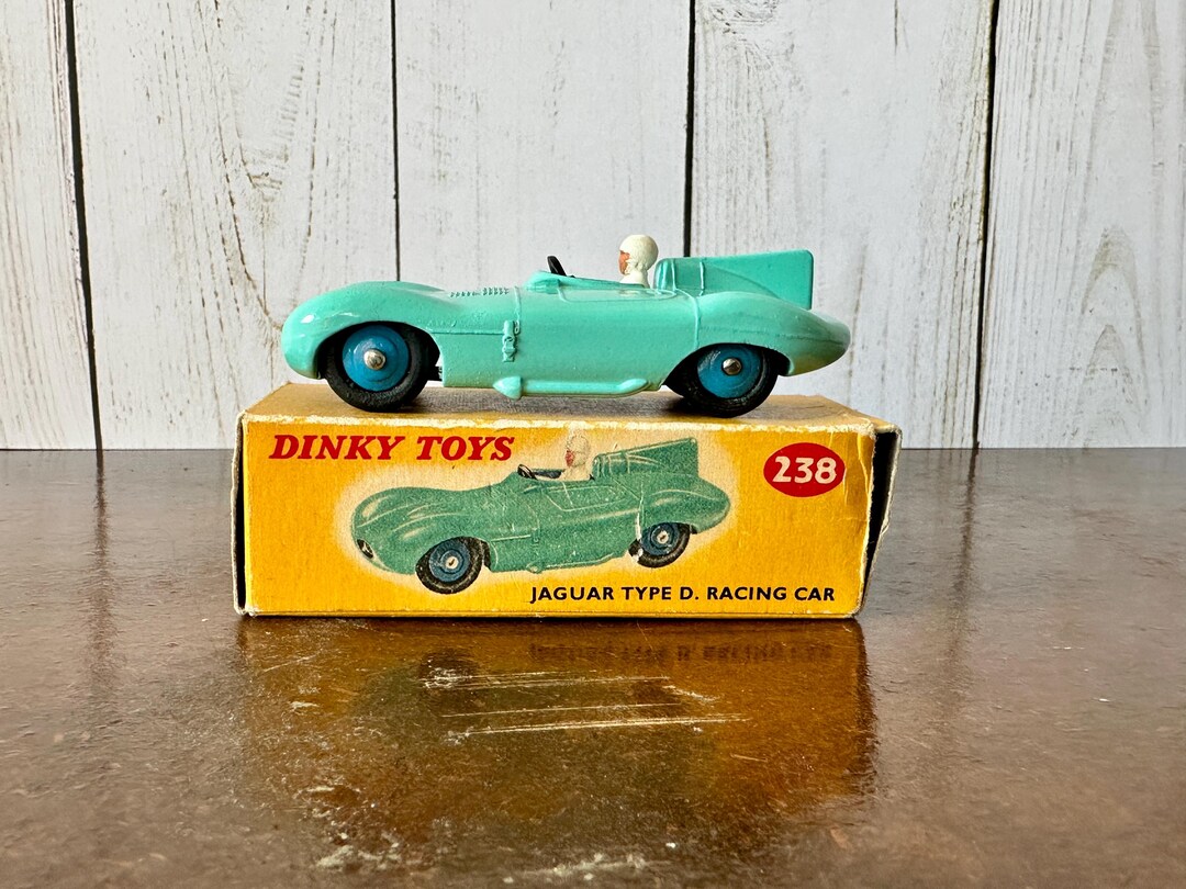 Dinky Toys 238 Jaguar Type D Racing Car in Original Box, Diecast Cars ...