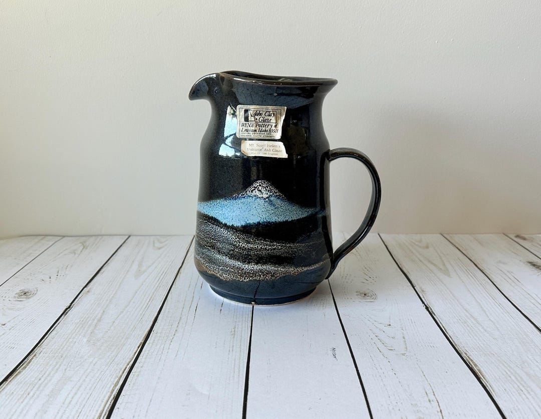 Vintage M Wendt Pottery Pitcher Glaze Made With Mt. Saint Helen’s Ash ...