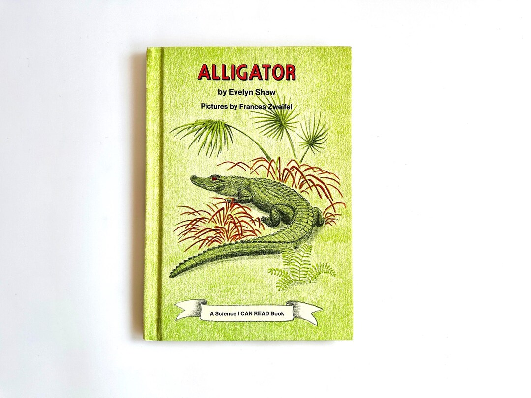 Vintage Alligator Book for Kids Science Book I Can Read - Etsy