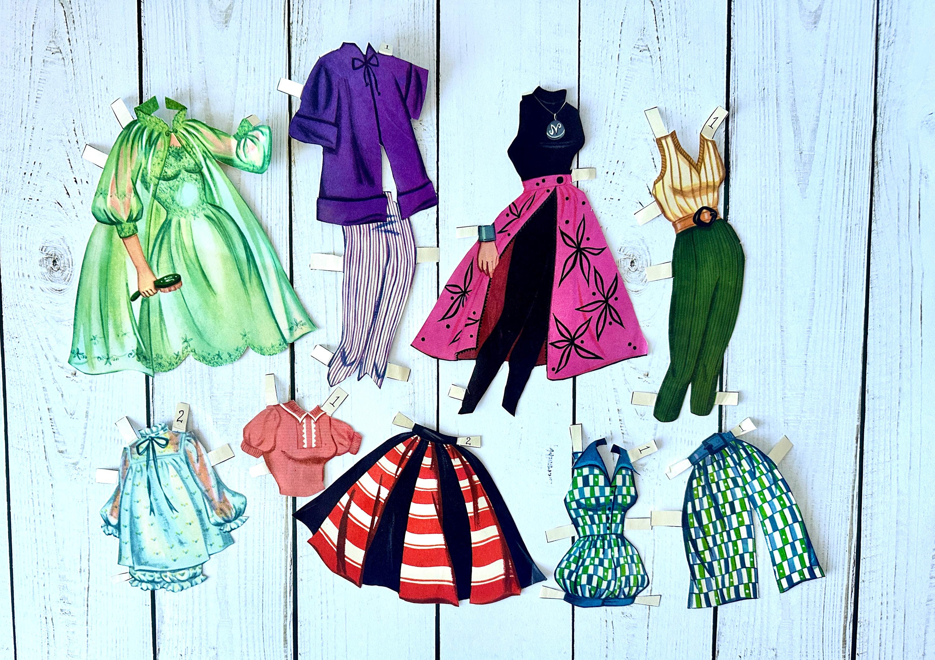 1957 Natalie Wood 2 Paper Doll Cut Outs Kit With Clothes, Paper ...