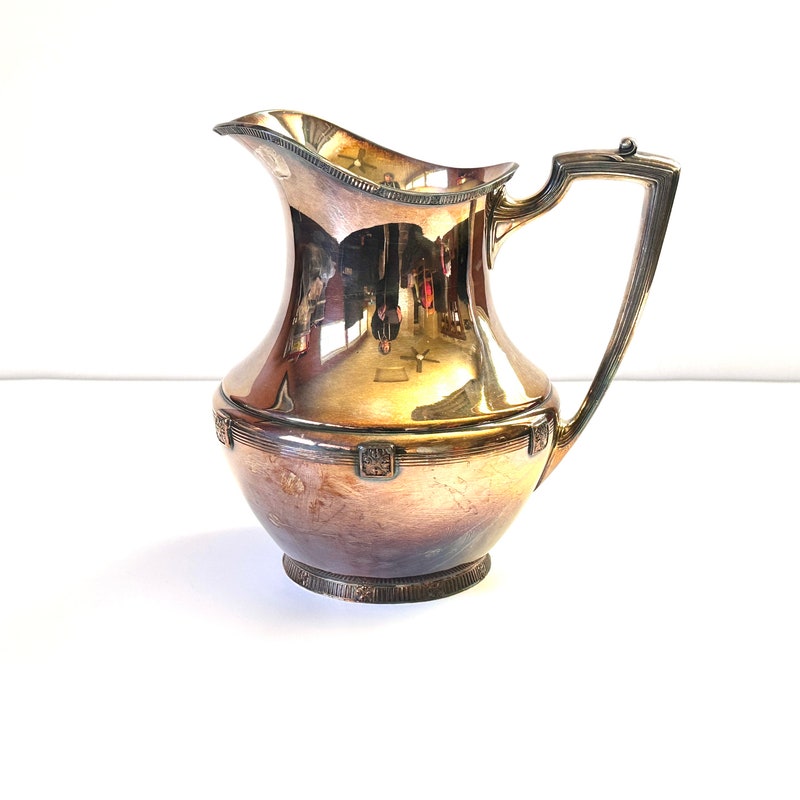 Silver Plate Pitcher - Etsy