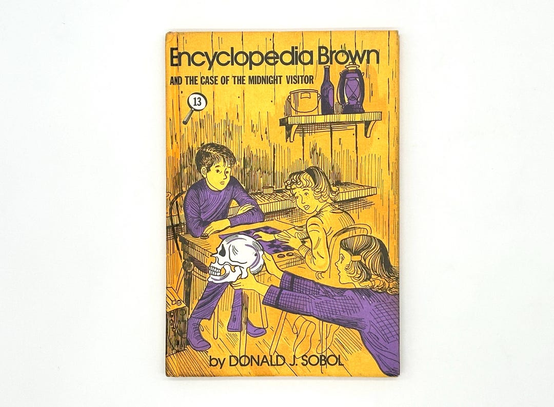 1977 Encyclopedia Brown the Case of the Midnight Visitor #13 Hardcover ...