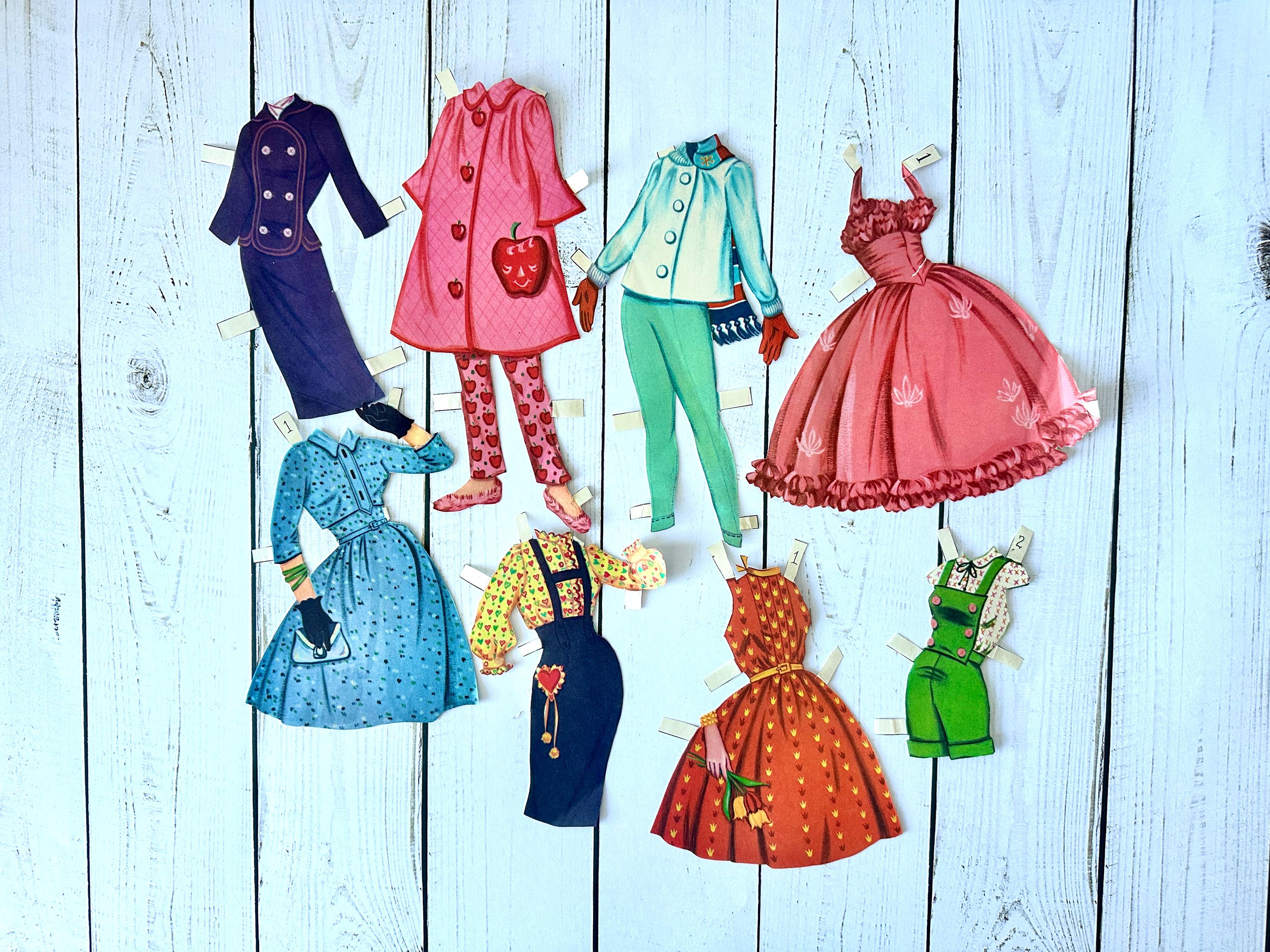 1957 Natalie Wood 2 Paper Doll Cut Outs Kit With Clothes, Paper ...