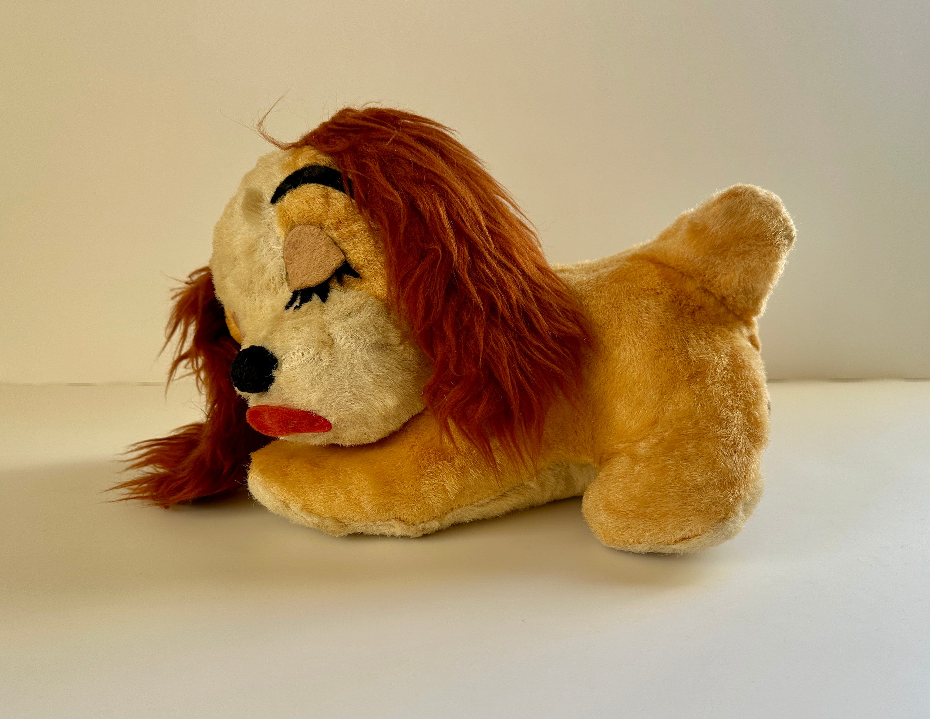 1960s Walt Disney's Lady and the Tramp Plush Toy / Lady Sleeping - Etsy