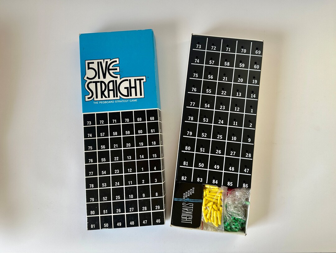 Vintage 5ive Straight Game - Etsy