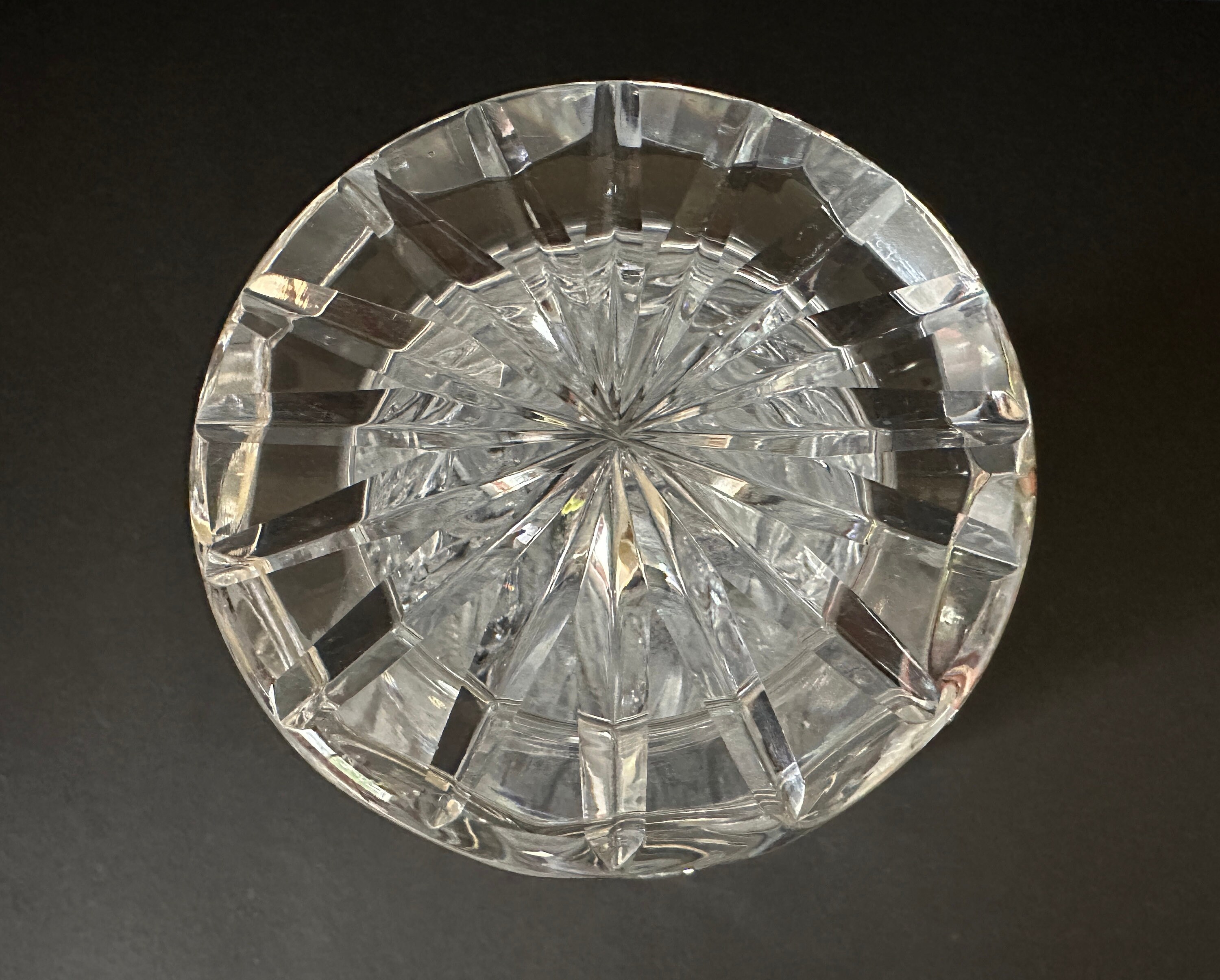 Vintage 8 Starburst / Star of David Crystal Vase - Etsy