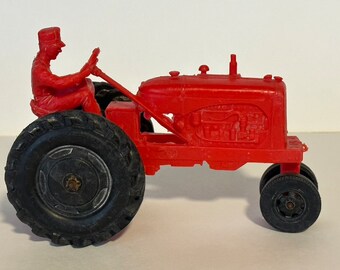 Red Toy Tractor - Etsy