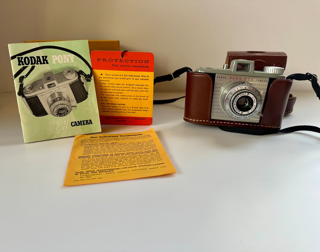 Kodak Pony 828 Camera With Case Original Box and Paperwork - Etsy
