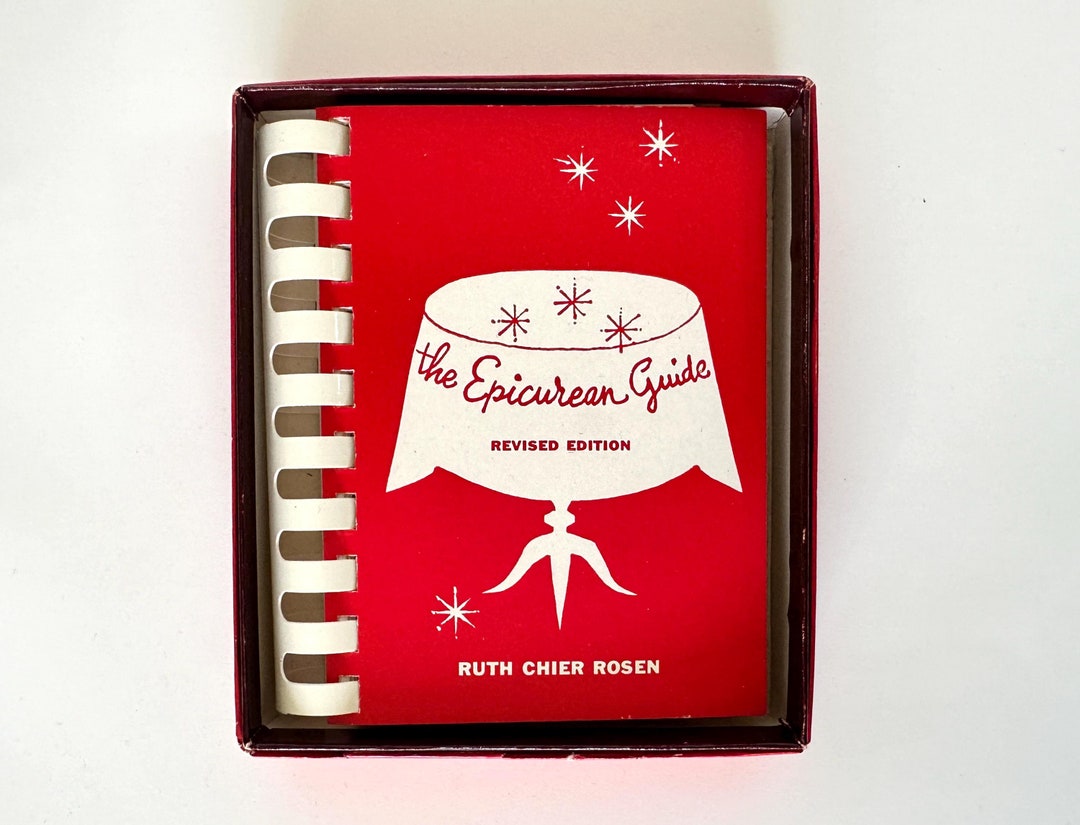 1956 Edition the Epicurean Guide Cookbook by Ruth Chier Rosen in ...