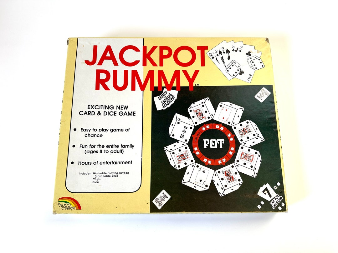 Vintage Jackpot Rummy Game by Adco International - Etsy