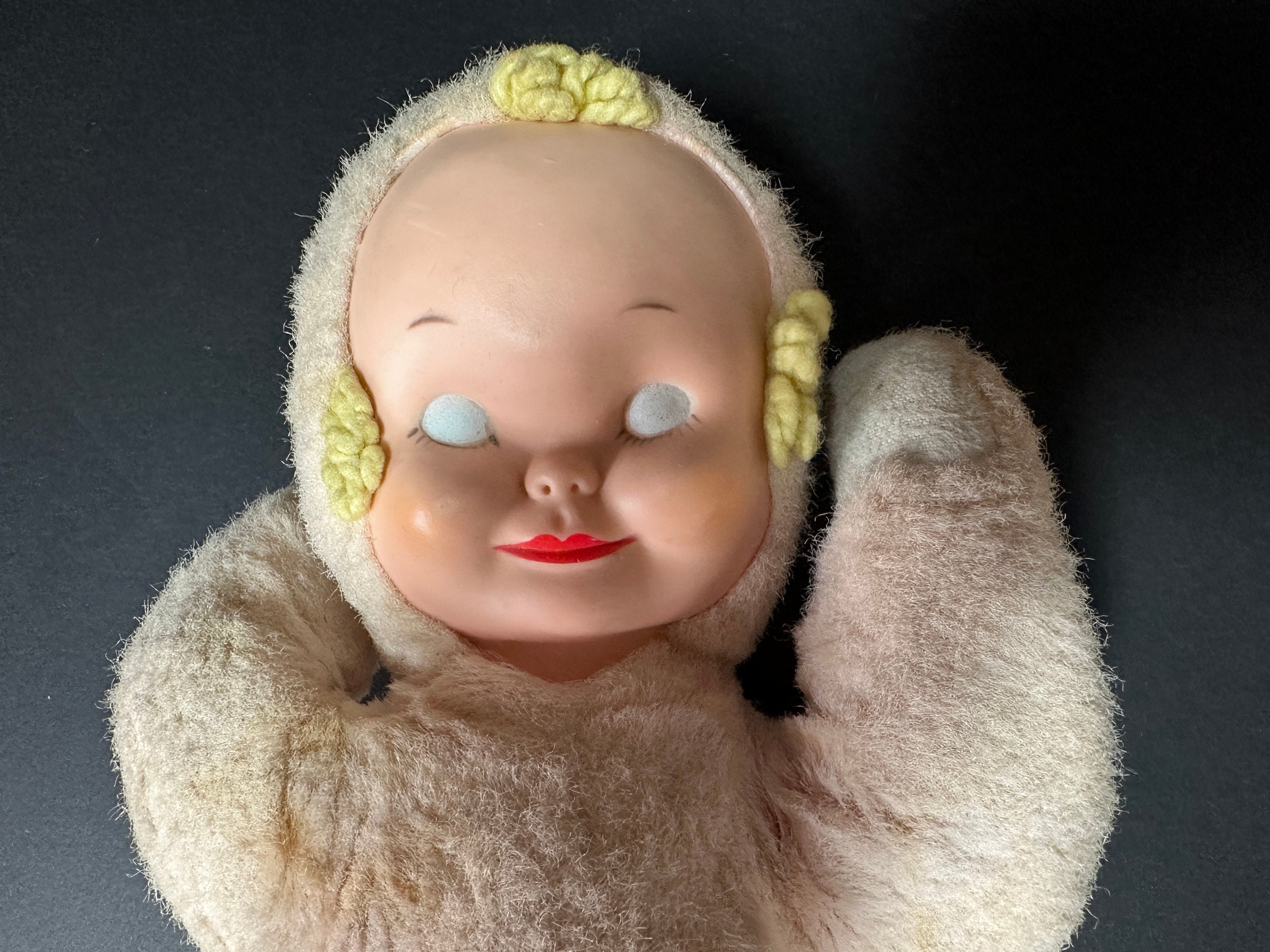 1950s Knickerbocker Sleepy Head Doll Rubber Face Stuffed Body - Etsy