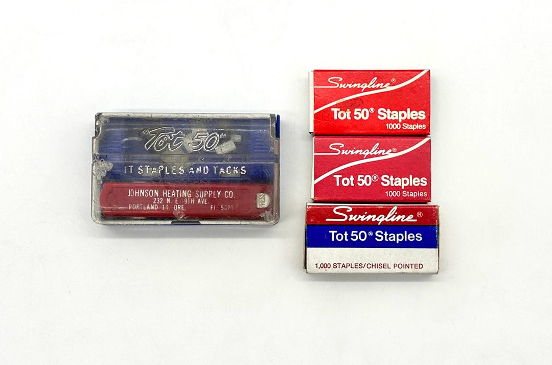 Mid-century Swingline Tot 50 Mini Stapler Kit With Case and Extra ...