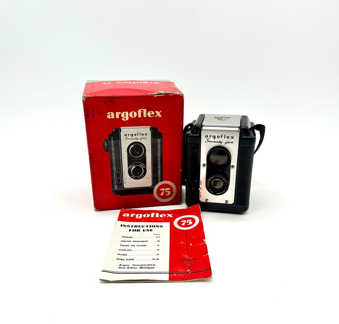 Argoflex 75 Film Camera With Original Box and Booklet - Etsy