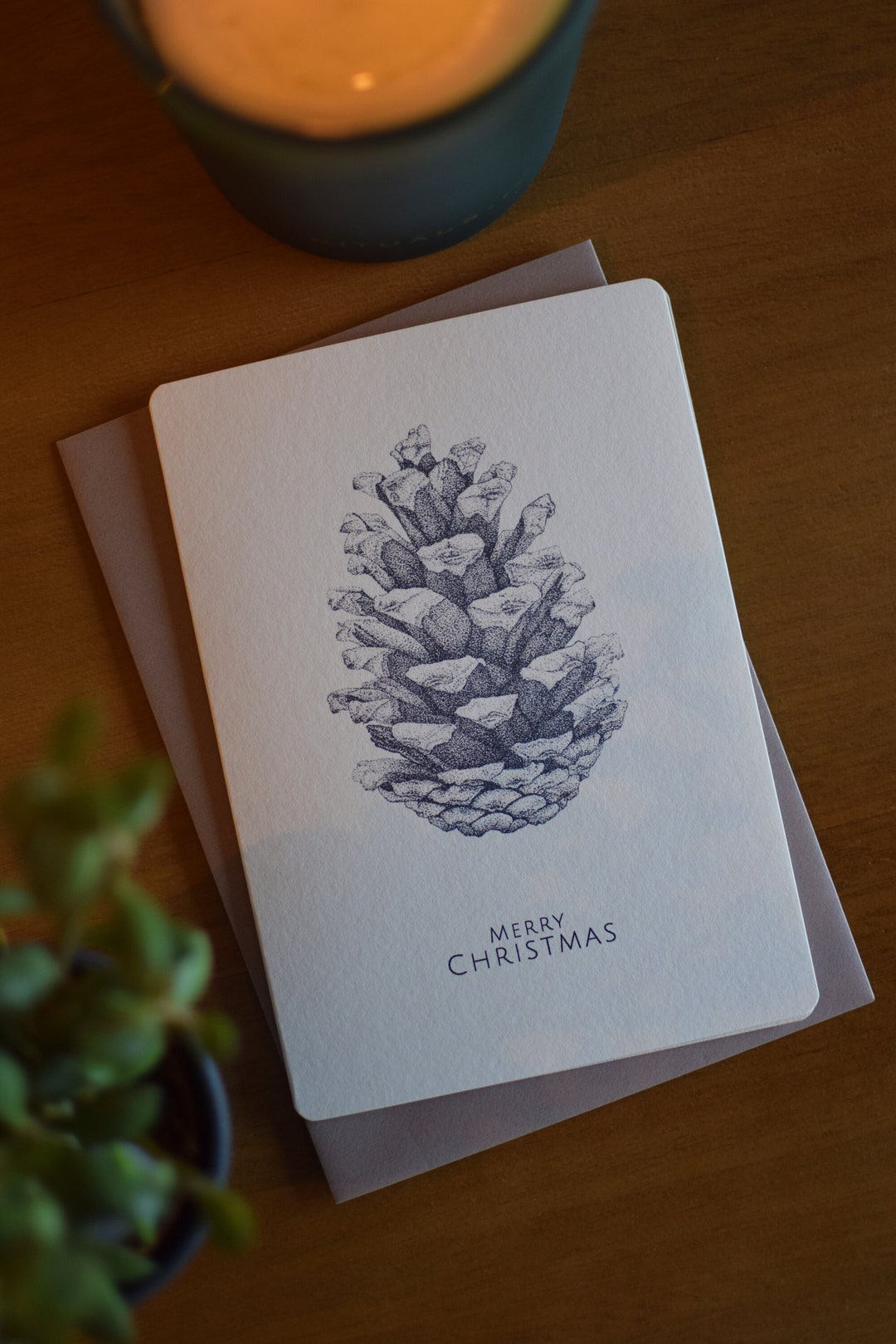 CHRISTMAS CARD | Print | A6 | Stippling Art | Handmade - Etsy