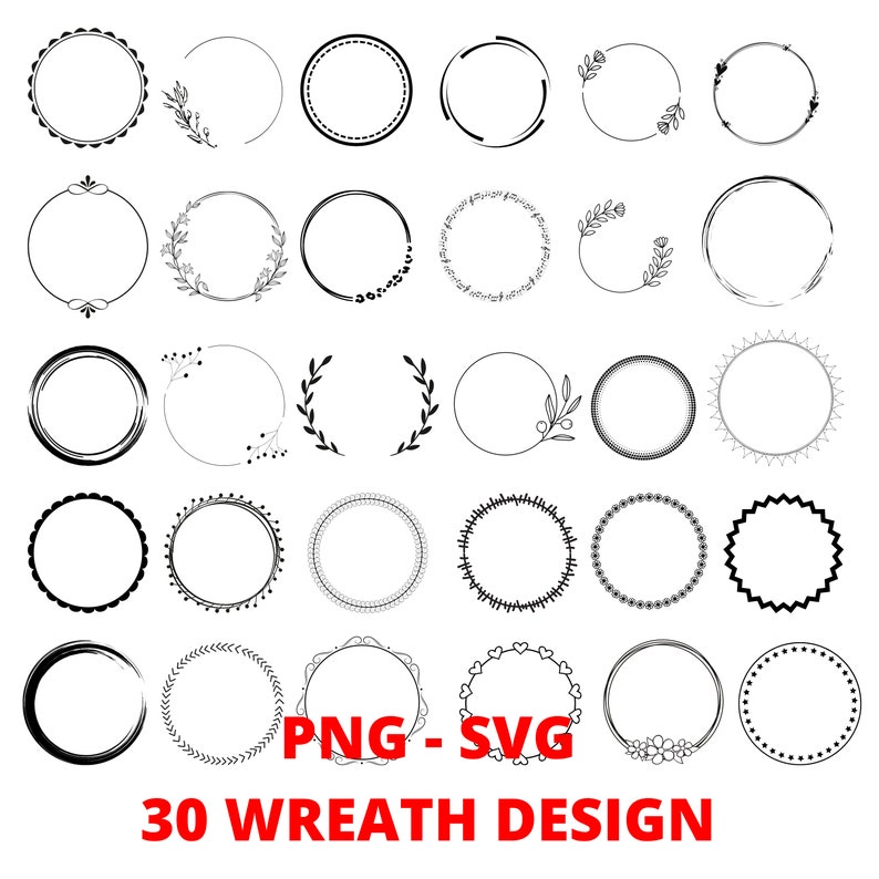 Wreath Frame Clip Art With Transparent Background | Border Frames Clip ...