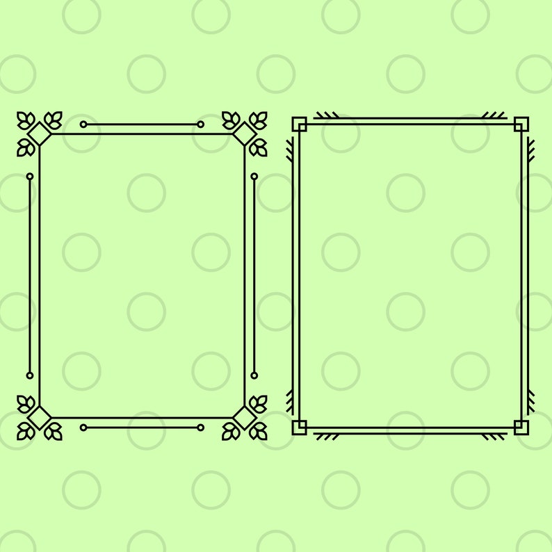 Buy Frame Borders Clip Art With Transparent and White Background ...