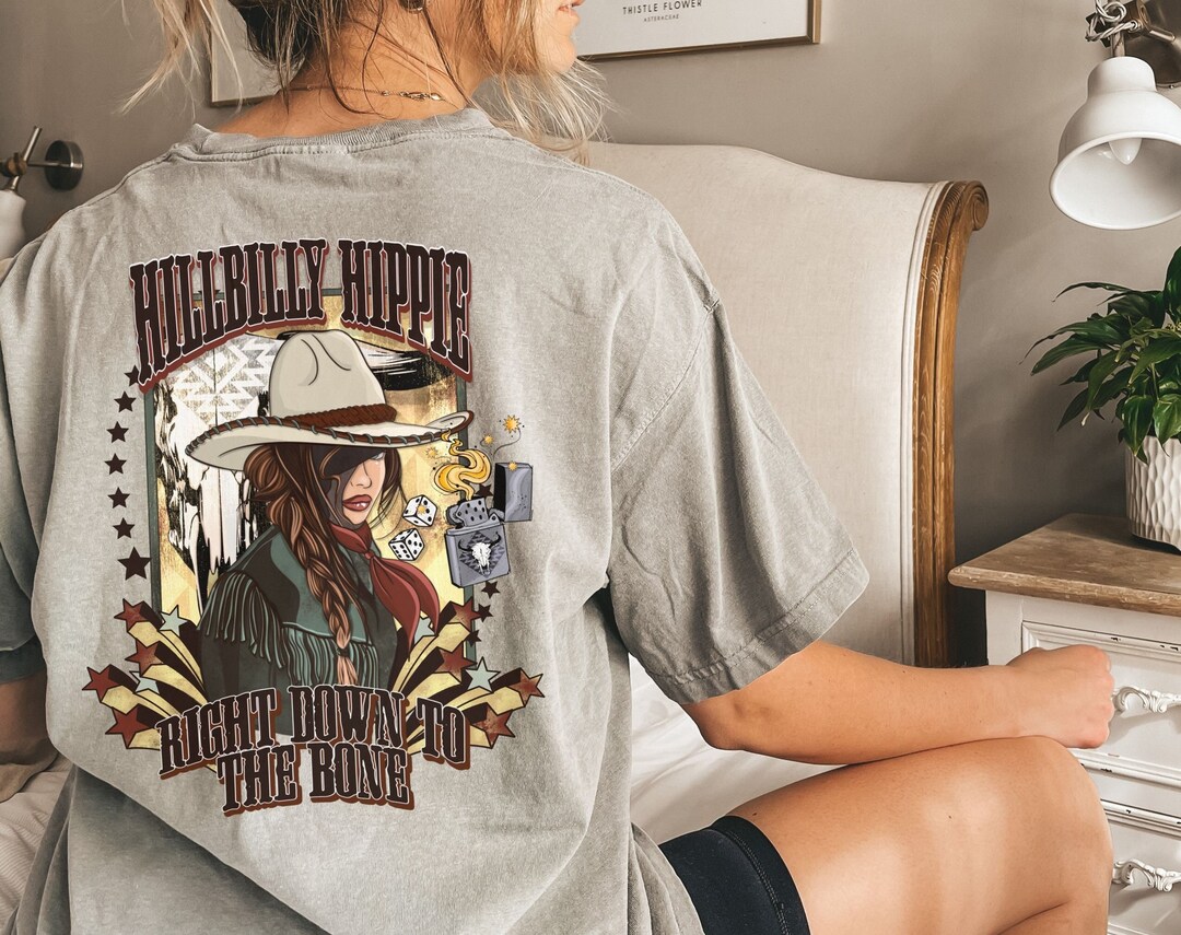 Hillbilly Hippie Shirt Cute Cowgirl Country Music Tshirt Dress for ...