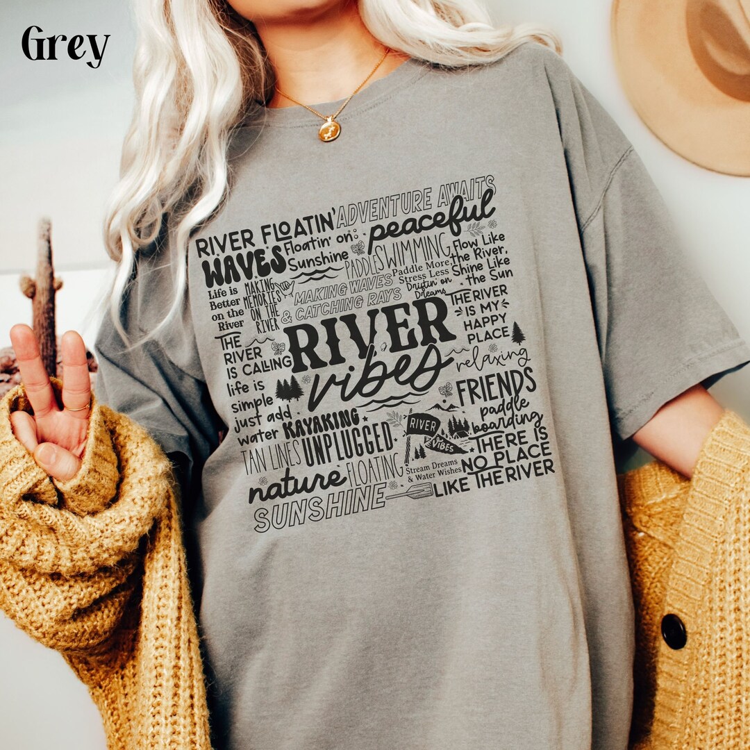 River Vibes Shirt Cute Beachy Tshirt Funny Coconut VSCO Girl Preppy ...