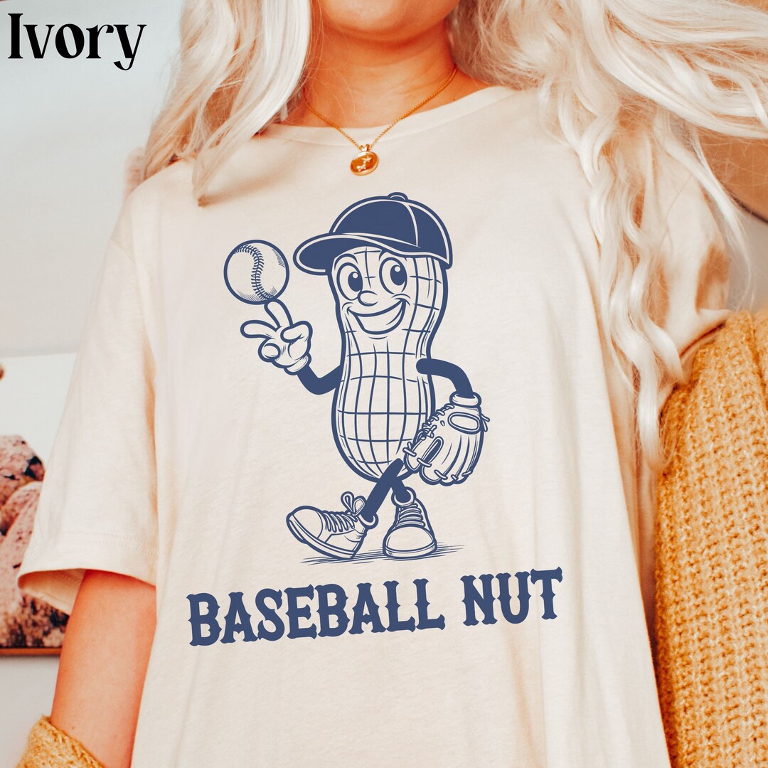 Baseball Nut Shirt Funny Ballpark Tshirt Retro Vintage Game Day Tee ...