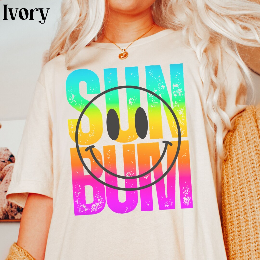 Cute Sun Shirt Retro Beachy Bum Tshirt Coconut VSCO Girl Preppy Summer ...