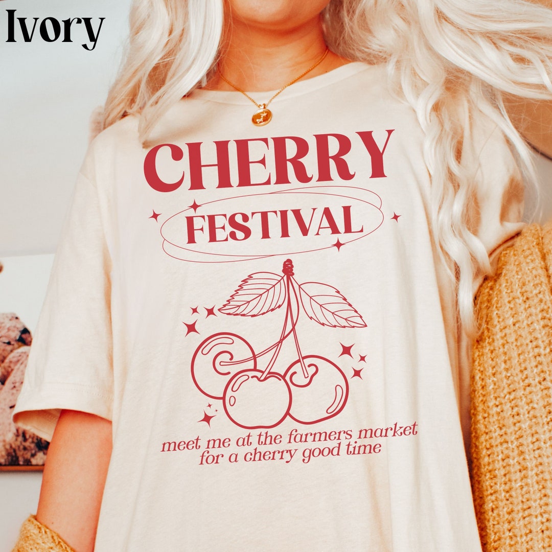 Cherry Festival Shirt Preppy Farmers Market Tshirt Cute Cottagecore ...