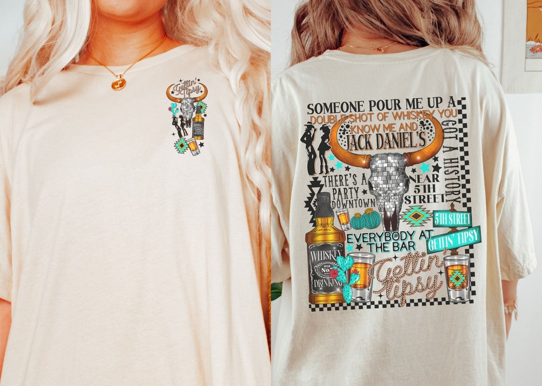 A Bar Song Shirt Cute Tipsy Cowgirl Tshirt Retro Rodeo Cowboy Western ...